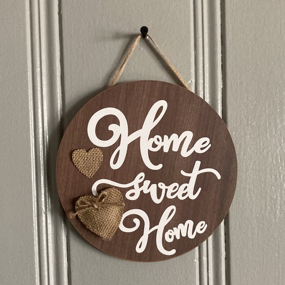 Wall Decor | Brand Nwt Rustic Farmhouse Wooden Home Sweet Home Hanging ...